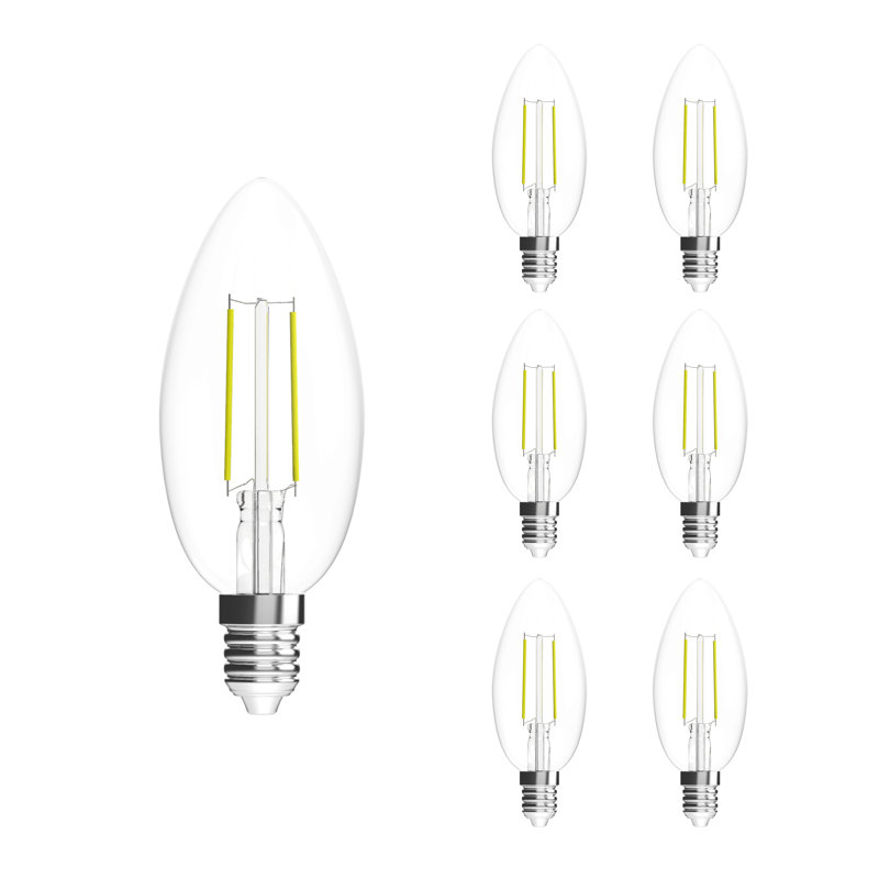 Viribright Candle 35-Watt Equivalent B11 E12 Dimmable LED Light Bulbs & Reviews | Wayfair